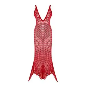 PCFG Solar Reflections Open Knit Maxi Beach Dress