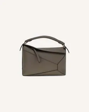 Loewe Small Grained Leather Puzzle Handbag - Grey