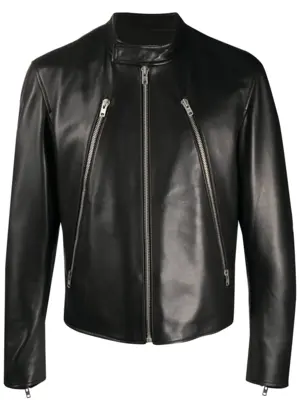 MAISON MARGIELA Stand-up Collar Jacket - Black