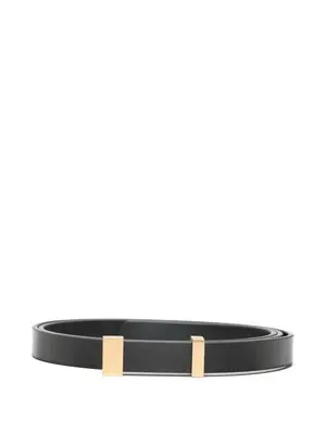 LARDINI Belt With Gold-tone Buckle - Black