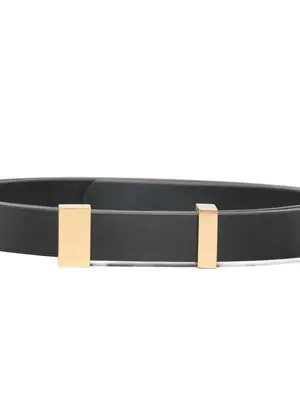 LARDINI Belt With Gold-tone Buckle
