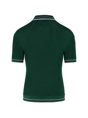 Casablanca Polo Shirt With Buttons And Logo Appliqu
