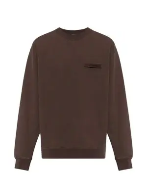 Stone Island STONE ISLAND Crewneck Sweatshirt With Appliqué Brown