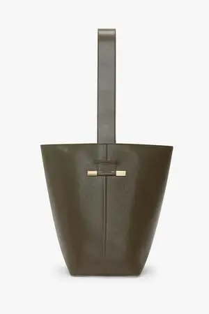 Victoria Beckham Dia Bucket Bag - Khaki