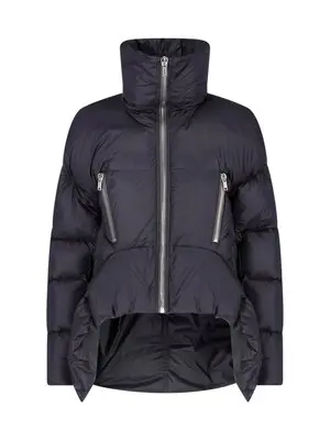 Herno High Neck Zip Up Padded Jacket - Black