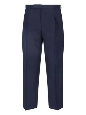 PT TORINO Virgin Wool Blend Trousers - Blue