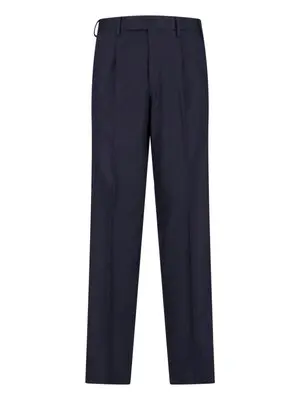 PT TORINO Virgin Wool And Cashmere Trousers - Blue