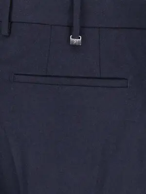 PT TORINO Virgin Wool And Cashmere Trousers - Blue