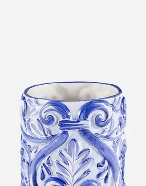 Dolce & Gabbana Hand Painted Ceramic Basilico Vase