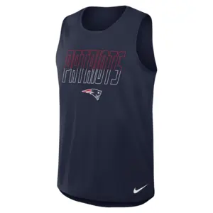 Nike New England Patriots Dri-fit Nfl Tank Top - Blue