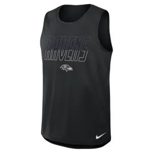 Nike Baltimore Ravens Dri-fit Nfl Tank Top - Black