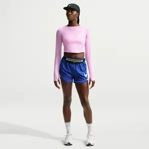 Nike Tempo Dri-fit Cropped Long-sleeve Running Top