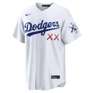 Nike Los Angeles Dodgers X Kaws Mlb Stadium Jersey - White