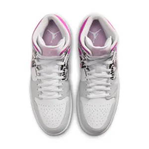 JORDAN 1 Mid Se "off /university Red/fire Pink" Sneakers