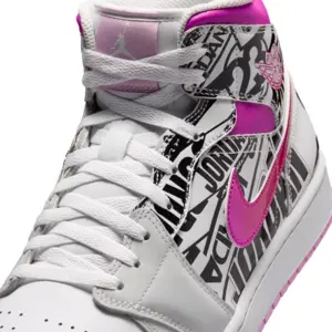 JORDAN 1 Mid Se "off /university Red/fire Pink" Sneakers