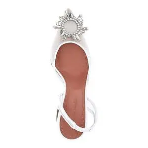 Amina Muaddi Begum Slingback Pumps - White