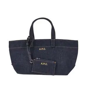 A.p.c. Le Drummer Toile' Denim Small Bag - Blue