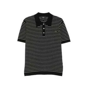 A.p.c. Polo Shirts - Black