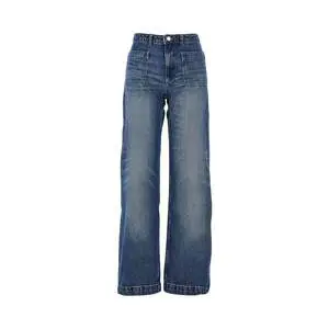 A.p.c. Cotton Denim Jeans With Straight And Relaxed Leg - Blue