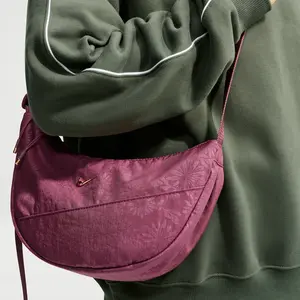 Nike Aura Floral Crescent Crossbody Bag - Red