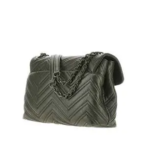 Gucci Matelassé Leather Medium 'gg Marmont' Shoulder Bag - Green