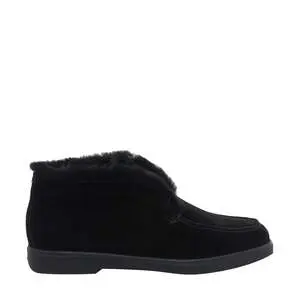 Santoni Santoni Suede High-Top Fortune Desert Boots Black