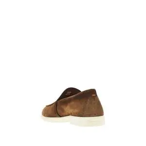 Santoni Malibu' Suede Leather Loafers - Brown