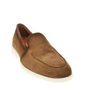 Santoni Malibu Suede Loafers - Brown