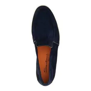 Santoni Malibu Suede Loafers - Brown
