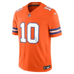 Nike Bo Nix Denver Broncos Dri-fit Nfl Limited Jersey - Orange
