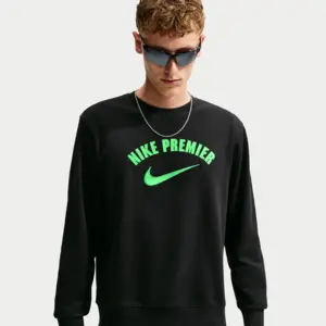 Nike Premier Dri-fit Soccer Fleece Crew - Black