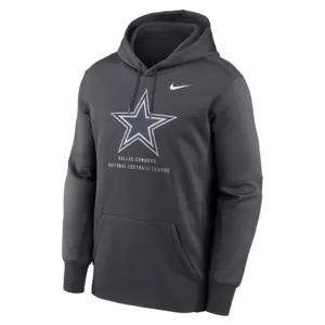 Nike Dallas Cowboys Therma Nfl Pullover Hoodie - Grey