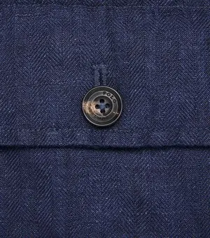 Polo Ralph Lauren Linen Herringbone Bomber Jacket - Navy