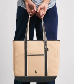 Polo Ralph Lauren Medium Canvas Shopper Tote Bag