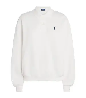 Polo Ralph Lauren Fleece Polo Sweatshirt - White