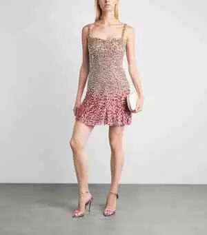Jenny Packham Embellished Nima Mini Dress