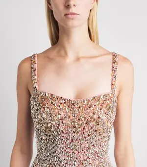 Jenny Packham Embellished Nima Mini Dress