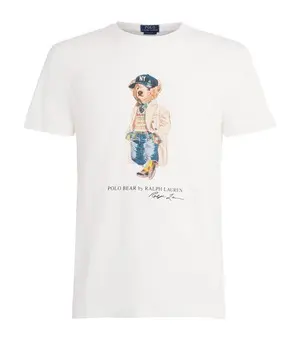 Polo Ralph Lauren Cotton Polo Bear T-shirt White