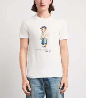 Polo Ralph Lauren Cotton Polo Bear T-shirt - White