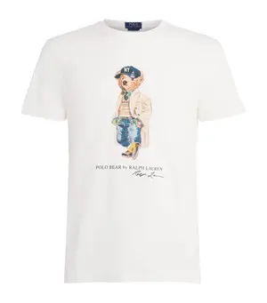 Polo Ralph Lauren Cotton Polo Bear T-shirt - White