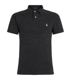 Polo Ralph Lauren Cotton Mesh Slim-fit Polo Shirt - Black