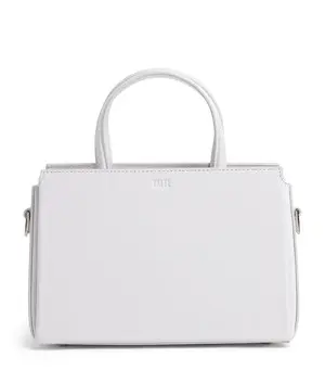 TALEL PARIS Medium Leather V2 Tote Bag - White