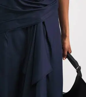 Brandon Maxwell The Marin Scarf Midi Dress