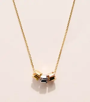 SUZANNE KALAN Mixed Gold Infinite Necklace