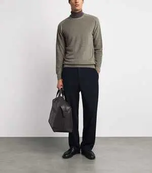 Colombo Cashmere-aloe Crew Neck Sweater - Green