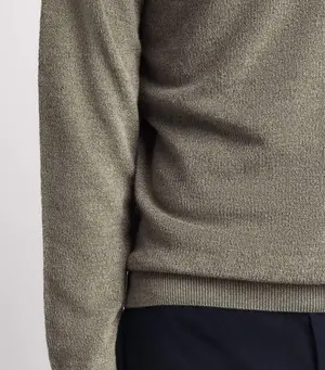 Colombo Cashmere-aloe Crew Neck Sweater - Green