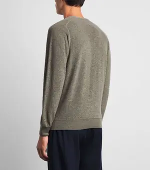 Colombo Cashmere-aloe Crew Neck Sweater - Green