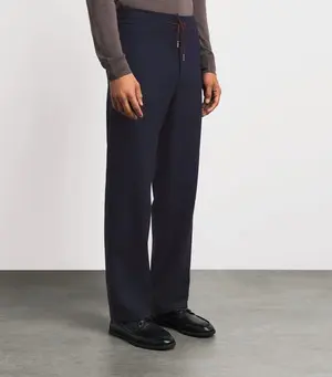 Colombo Wool Drawstring Sweatpants