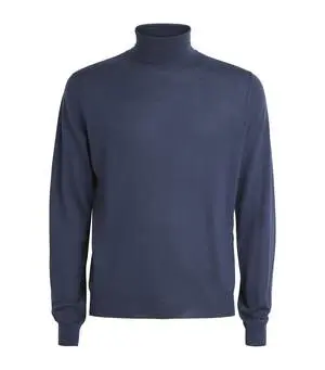 Corneliani Merino Rollneck Sweater - Navy