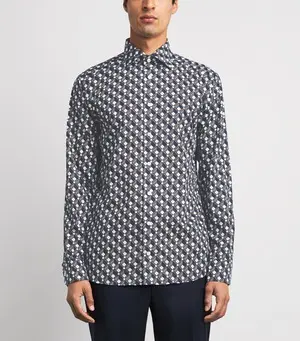 Eton Geometric Print Shirt